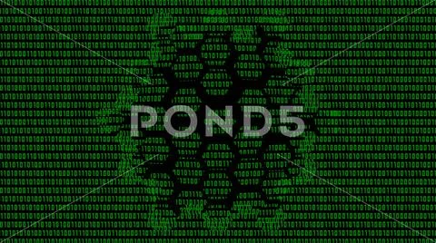 Data leak symbolic on destroyed green binary code background: Royalty ...