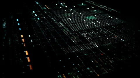 Data Matrix Nexus Advanced Simulation UI... | Stock Video | Pond5