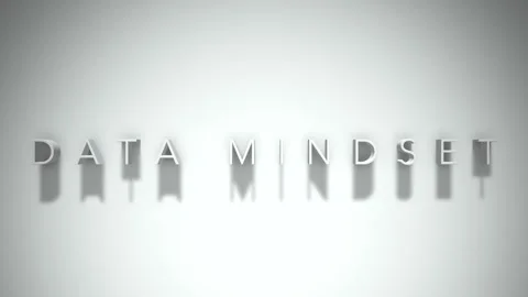 data mindset 3D title animation white te... | Stock Video | Pond5