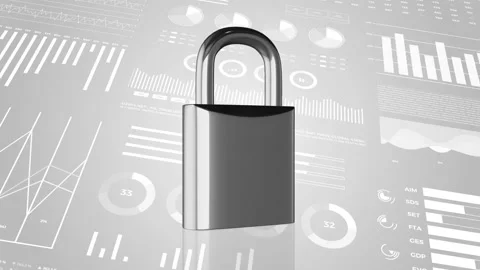 Data protection, digital security, anima... | Stock Video | Pond5