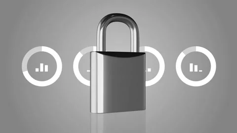 Data protection, digital security, anima... | Stock Video | Pond5