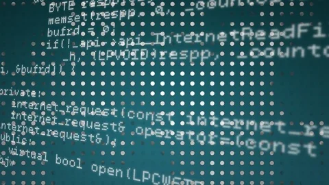 Data scrolling on blue background | Stock Video | Pond5