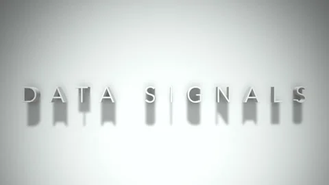data signals 3D title animation white te... | Stock Video | Pond5