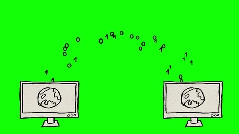 Data Transfer Animation Seamless Loop, G... | Stock Video | Pond5