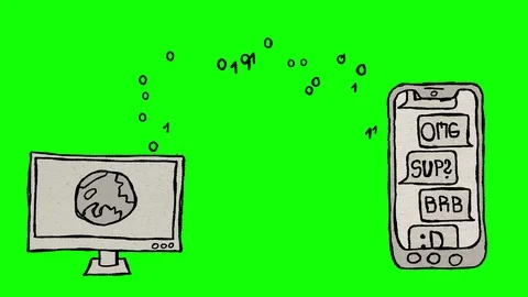 Data Transfer Animation Seamless Loop, G... | Stock Video | Pond5