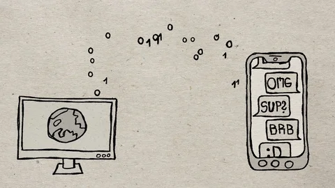 Data Transfer Animation Seamless Loop | Stock Video | Pond5