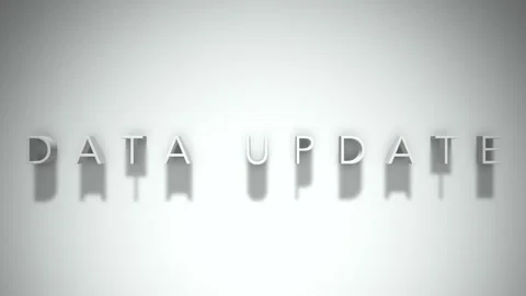 data update 3D title animation with shad... | Stock Video | Pond5