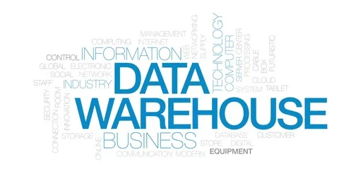 Data warehouse animated word cloud, text... | Stock Video | Pond5