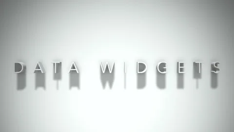 data widgets 3D title animation white te... | Stock Video | Pond5