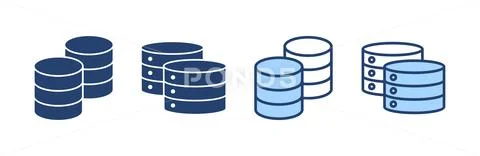 Database icon vector. database sign and symbol: Graphic #251599181