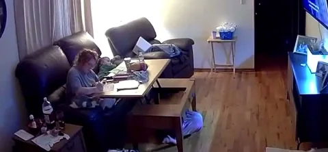 Daughter Falls Through The Table, Des Mo... | Stock Video | Pond5