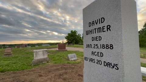 David Whitmer's gravesite and headstone ... | Stock Video | Pond5