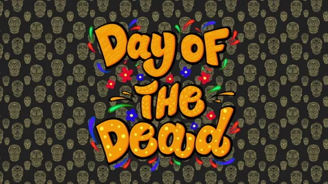 Day of the dead. Animated Card with back... | Stock Video | Pond5