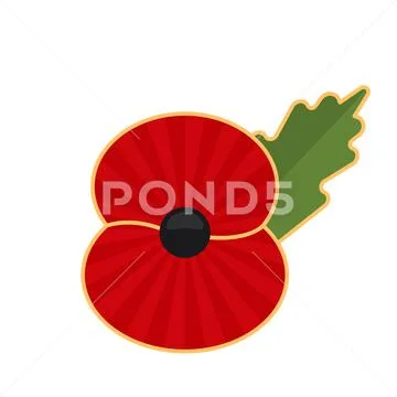 Day of Remembrance for the Victims of World War II. poppy symbol of ...