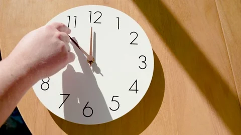 Daylight Savings Standard Time Clock at... | Stock Video | Pond5