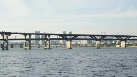 Daytime View Of Cheongdam Bridge (Cheong... | Stock Video | Pond5