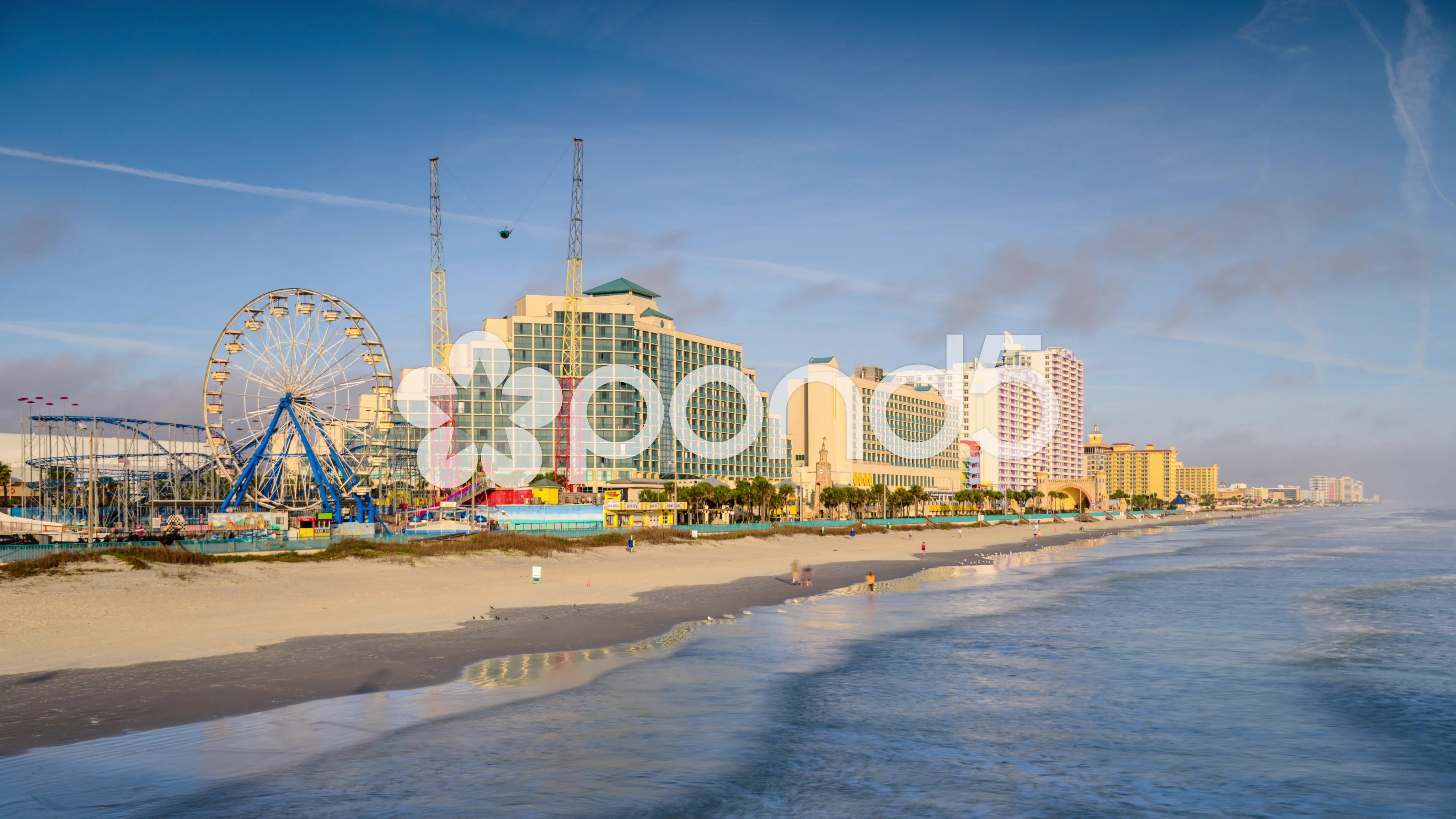 Daytona Beach Florida Usa Beachfront Skyline Stock Daytona Beach