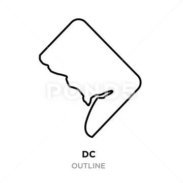 Dc outline on white background, vector illustration: Graphic #88185261