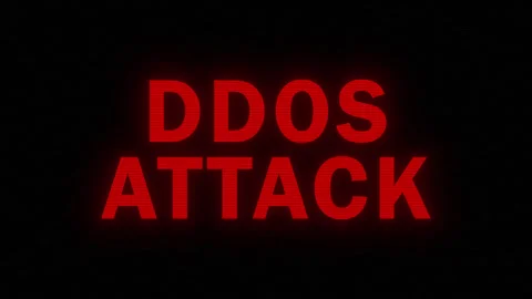 DDOS ATTACK Animation with Glitch Effect | Stock Video | Pond5