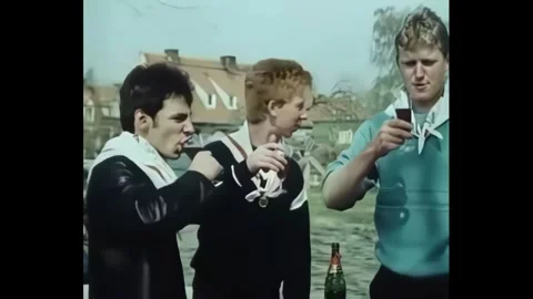 DDR East Germany, 1970s - men former so... | Stock Video | Pond5