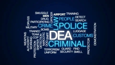 DEA animated word cloud, text design ani... | Stock Video | Pond5