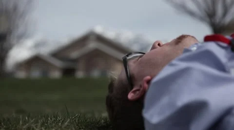 Dead body pull focus of house in backgro... | Stock Video | Pond5