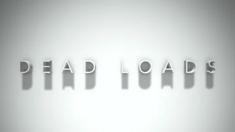 dead loads 3D title animation with shado... | Stock Video | Pond5