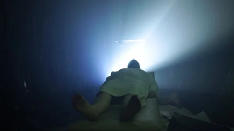 Dead male body laid out on an autopsy ta... | Stock Video | Pond5