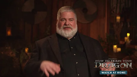 Dean DeBlois, Mason Thames talk making o... | Stock Video | Pond5