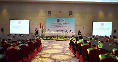 Dean holding valedictorian speech at gra... | Stock Video | Pond5