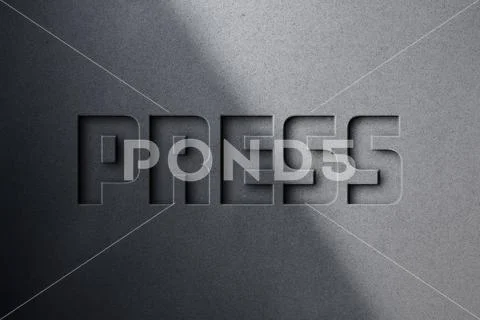 PSD Template: Debossed Concrete Logo Mockup #279768271