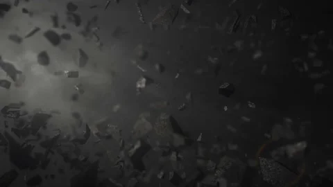 Debris Floating In Space - animation | Stock Video | Pond5