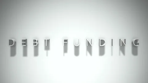 debt funding 3D title animation white te... | Stock Video | Pond5