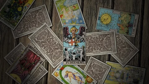 Fall Tarot Cards Stock Video Footage | Royalty Free Fall Tarot Cards ...