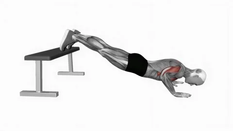 decline push up fitness exercise workout... | Stock Video | Pond5