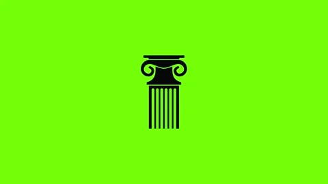 Greek Column Icon Stock Video Footage | Royalty Free Greek Column Icon ...