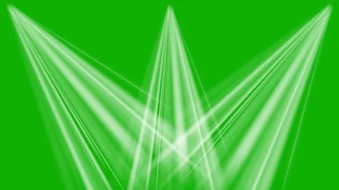 Decorative stage light rays green screen... | Stock Video | Pond5
