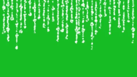 glitter falling green screen