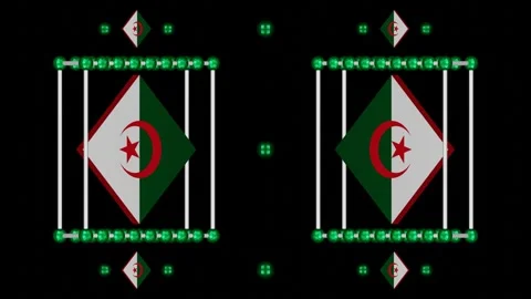 Decorative video with rotating 3d flag o... | Stock Video | Pond5