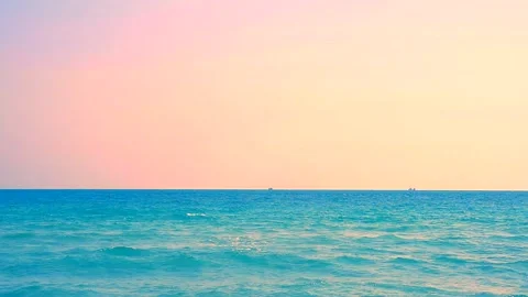 deep blue sea water surface and clear su... | Stock Video | Pond5