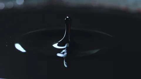 Deep dark Red Blood droplet in slow moti... | Stock Video | Pond5