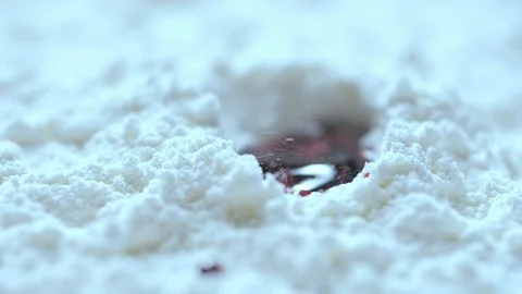 Deep dark Red Blood splashing in bluish ... | Stock Video | Pond5