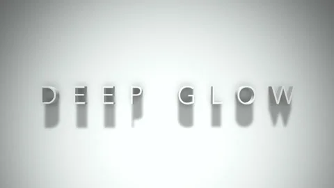 deep glow 3D title animation with shadow... | Stock Video | Pond5