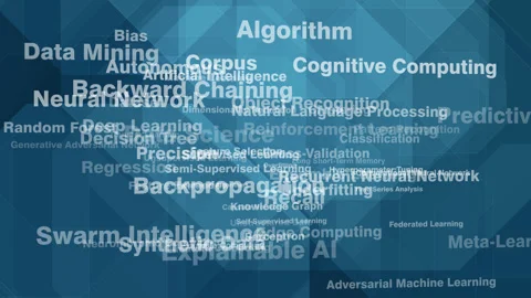 Deep learning in ai algorithm neural net... | Stock Video | Pond5