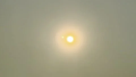 Deep Orange Sun through Smoke - Bolt Cre... | Stock Video | Pond5