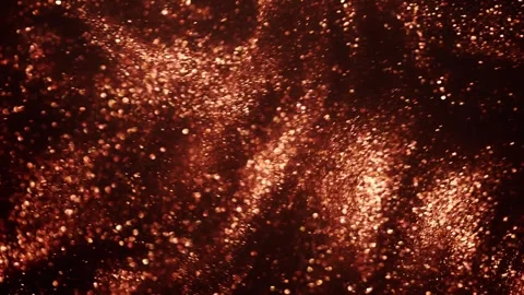 Deep Space Gold Particles. A Hypnotic Ab... | Stock Video | Pond5