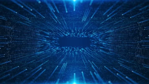 Deep wavy Cyber funnel futuristic speed ... | Stock Video | Pond5