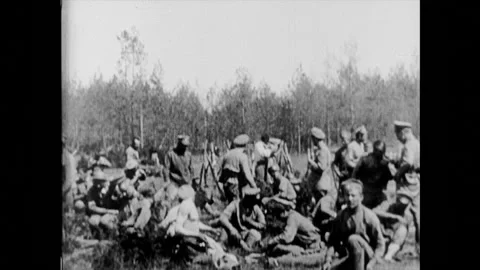Defeated Imperial Russian Army Soldiers ... | Stock Video | Pond5