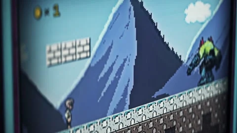 Defeating the alien boss to complete the... | Stock Video | Pond5