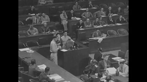 Defense witness Hiranuma being sworn in ... | Stock Video | Pond5